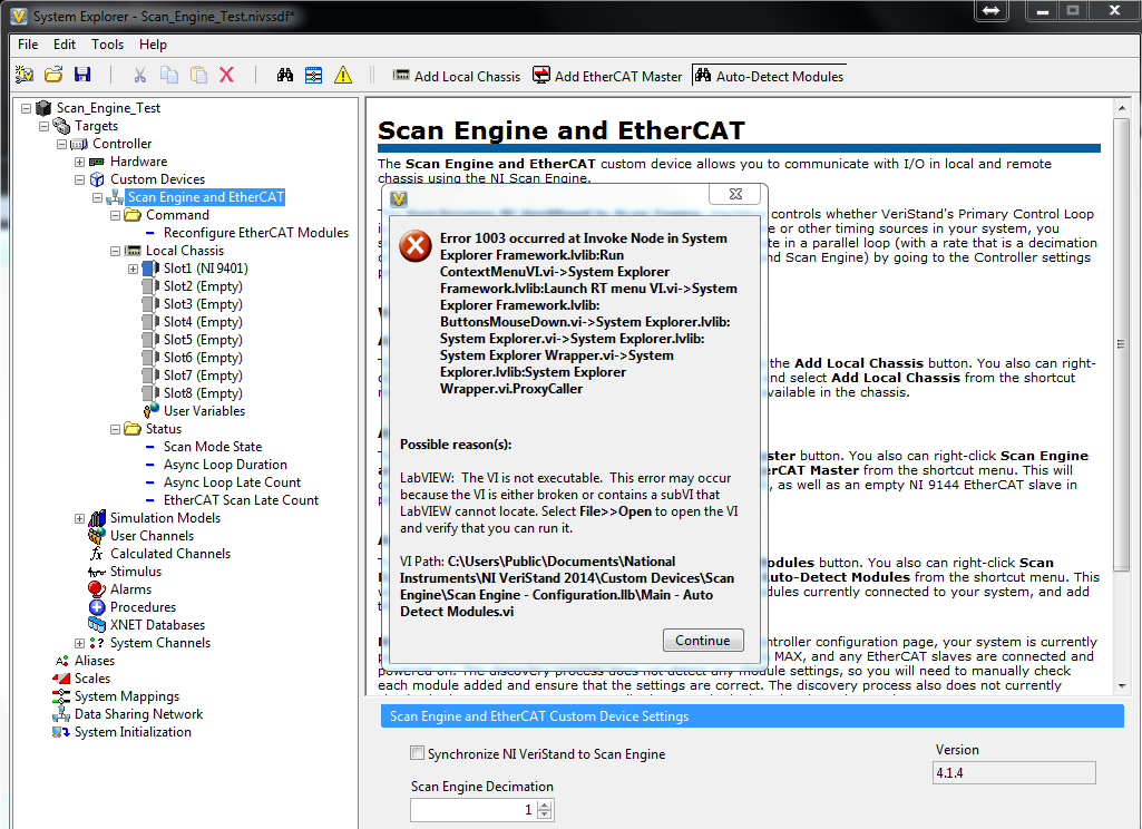 Scan Engine & EtherCAT Custom Device Feedback - Page 33 - NI Community